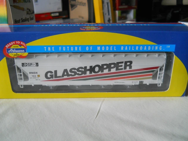 GLASSHOPPER RAILROAD ACF centerflow Glass hopper car 163 Athearn 7202 ...