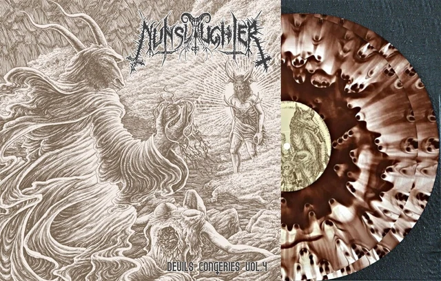 NUNSSLAUGHTER « DEVIL'S Congeries Vol. 4" DOUBLE GATEFOLD 12" LP marron ...