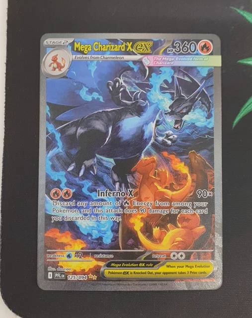MEGA CHARIZARD X ex 125/094 Phantasmal Flames Pokemon TCG Card SIR Near Mint ENG $971.92 ...