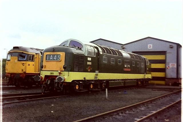 35MM RAILWAY COLOUR Negative Deltic D9000 at Haymarket Depot £1.95 ...