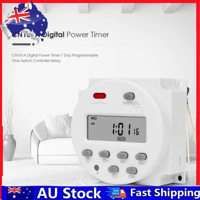 CN101A 7 DAYS Weekly Programmable Switch Controller Mini Digital Timer ...
