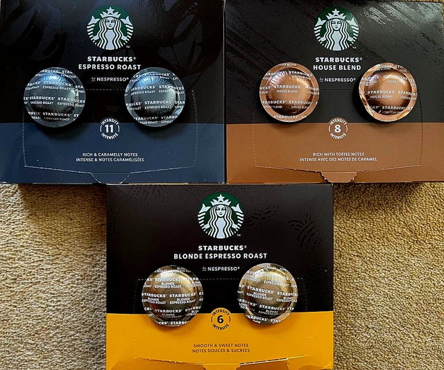 NESPRESSO PRO PODS X 60 Starbucks All 3 New Release Flavours 3 X 20 ...