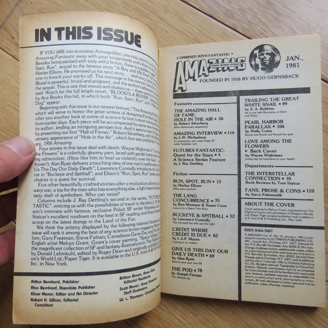 ÉTONNANTES HISTOIRES DE SCIENCE-FICTION janvier 1981 Harlen Ellison ...