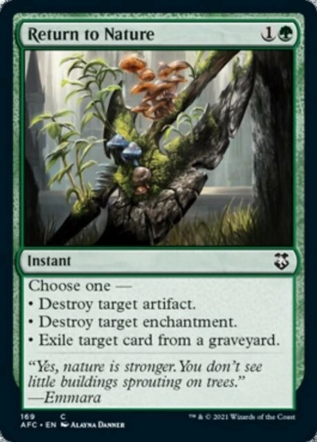 MTG - RETURN TO NATURE - Forgotten Realms Commander (C) $1.00 - PicClick AU