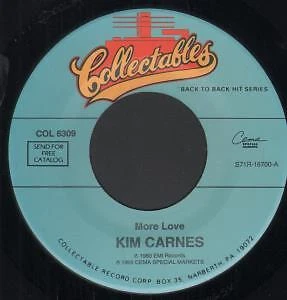 KIM CARNES MORE Love 7" vinyle USA objets de collection en pochette ...