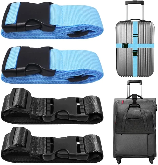 4 PACKSLUGGAGE STRAPS and Add a Luggage Belts, Adjustable Suitcase ...
