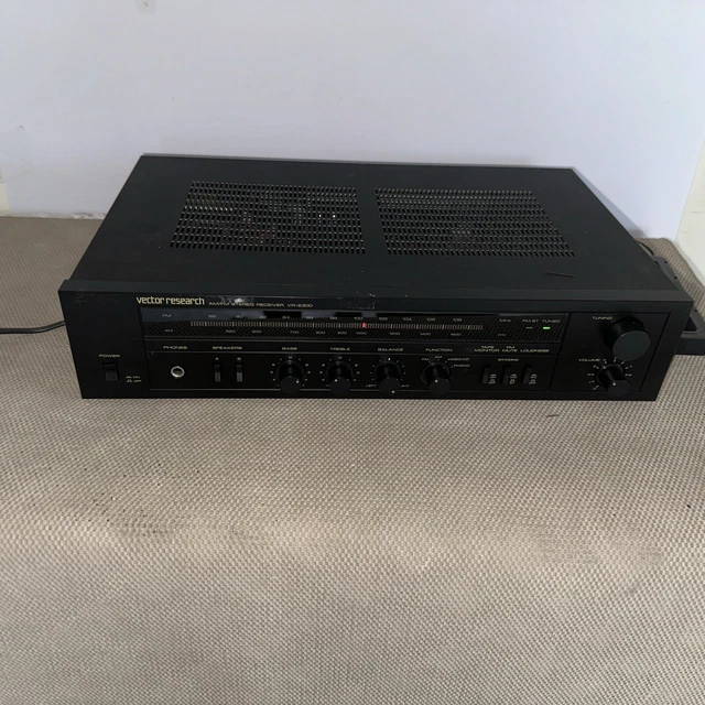VECTOR RESEARCH VR-2300 Receptor AM FM Estéreo Fono Probado Funcionando ...
