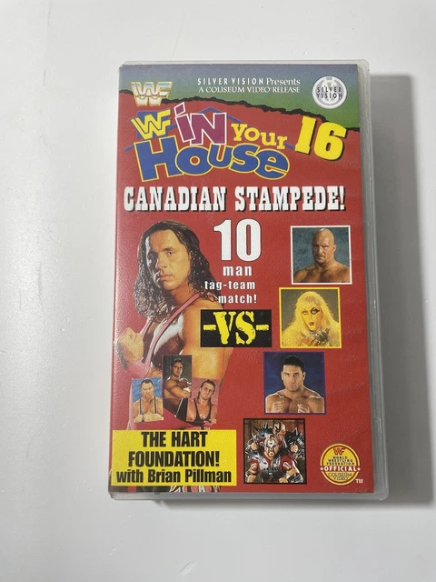 WWE WWF IN Your House 16 Canadian Stampede Vhs Wrestling Video Tape ...