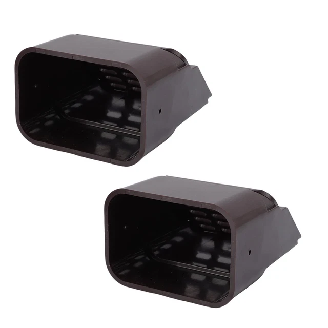 BROWN GUTTER DOWNSPOUT Connector Downspout Outlet Filter Guard For 3X4 ...