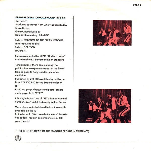 FRANKIE GOES TO Holl - Welcome To The Pleasuredome - Used Vinyl Recor ...