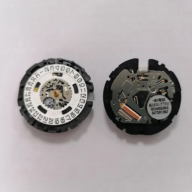 OPTICAL KINETIC ENERGY Quartz Movement VS42A Single Calendar Movement ...