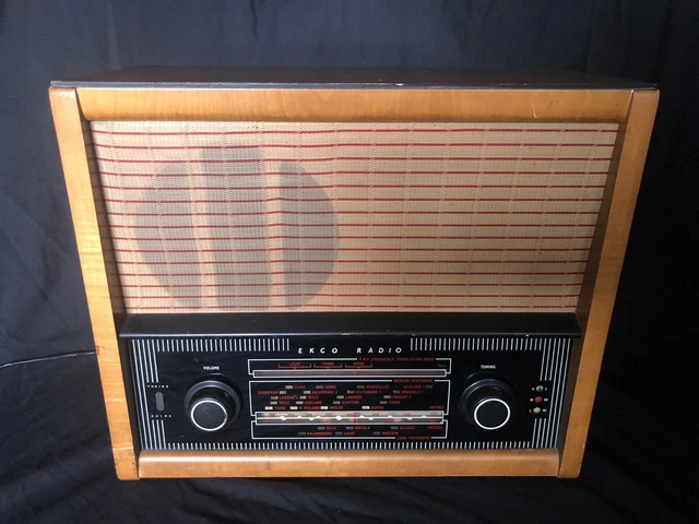 VINTAGE EKCO U.243/1 Wooden Radio Made In England Retro 1950’s £75.00 ...