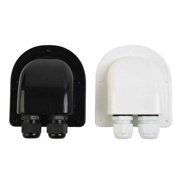 DUAL CABLE ENTRY Seal Cover Solar Panel For RV Roof Boat Seal Box Panel ...
