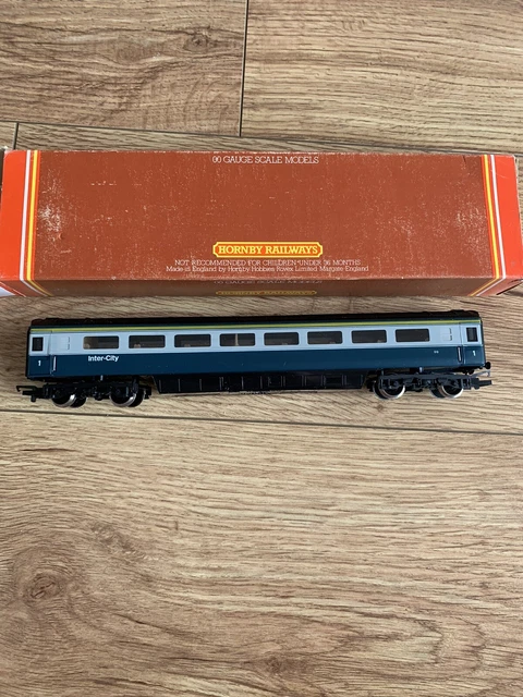 HORNBY R431 INTERCITY 1st Class Coach Boxed BR Blue £18.00 - PicClick UK