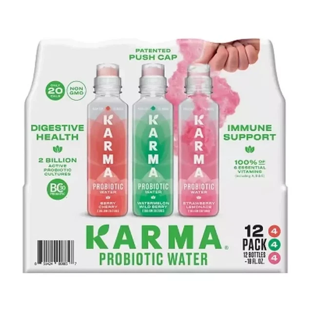 KARMA PROBIOTIC WATER Variety Pack (18 fl. oz. 12 pk) £27.98 - PicClick UK