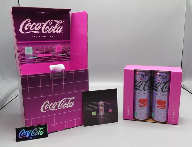 COCA-COLA ZERO SUGAR BYTE Limited Edition Collectors Box with 2 FULL ...