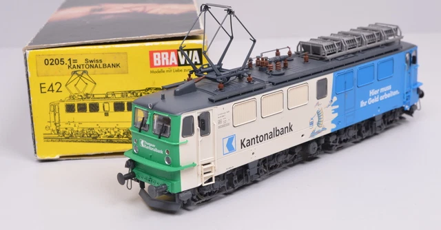 BRAWA 0205.1 E-LOK Baureihe E42 Swiss Kantonalbank / neuwertig / OVP EUR 117,00 - PicClick DE