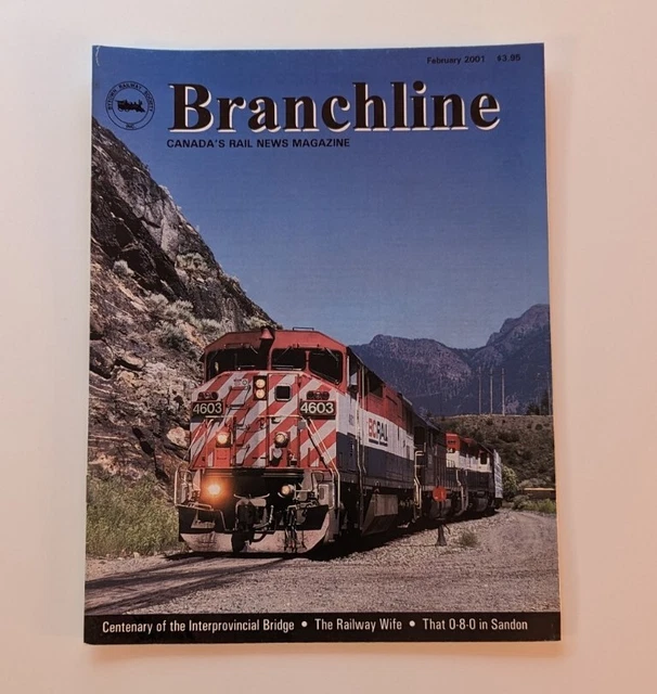 BRANCHLINE CANADA’S RAIL News Magazine 2001 Feb $11.69 - PicClick