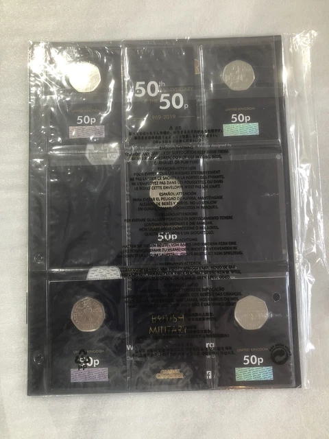 2019 CELEBRATING 50 years of the 50p British Military Set - Rare Low ...