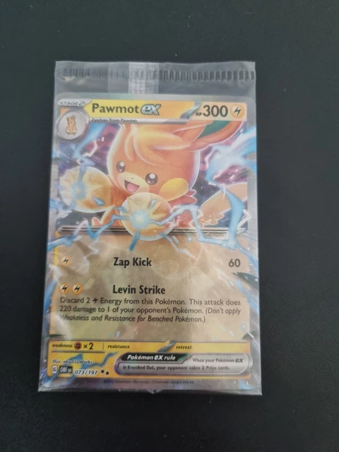 POKEMON TCG OBSIDIAN Flames Pawmot ex 073/197 Holo Double Rare SEALED ...