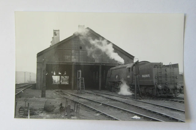 RWY1407 - 1949 Locomotive 34011 PLYMOUTH FRIARY Railway Yard Shed ...