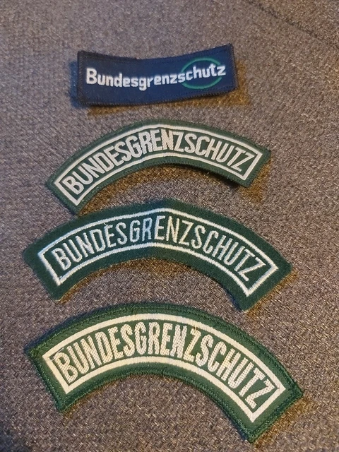 UNIFORM AUFNÄHER PATCHES Ärmelabzeichen Bundesgrenzschutz BGS neuwertig ...