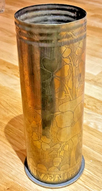 LARGE WW1 BRASS Artillery Shell - Dated August 1917 - Trench Art Vase £ ...