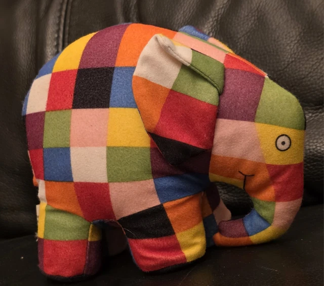 1993 HUNKYDORY ELMER the Patchwork Elephant Soft Toy 8 Inches Aprox £10.00 - PicClick UK