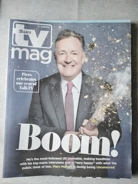 SUN TV 20TH May 2023 BOOM! Piers Morgan Uncensored £4.87 - PicClick UK