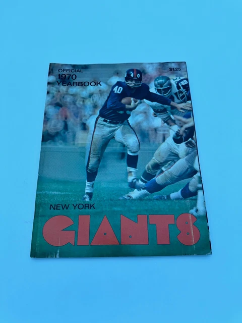 1970 NEW YORK Giants Football Yearbook Joe Morrison EUR 22,88 - PicClick FR
