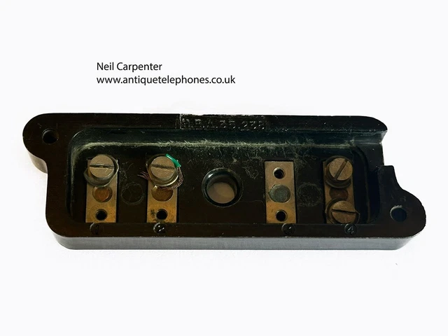 GENUINE EARLY BLACK Bakelite connection block. 1935 £29.00 - PicClick UK