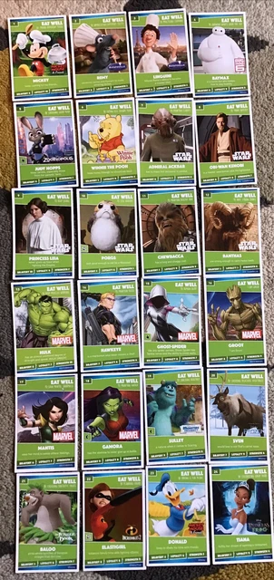 SAINSBURYS DISNEY Heroes 2019 Full Set Complete 144 cards Album not ...