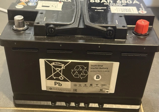 ORIGINAL VW AUTOBATTERIE Batterie Starterbatterie 12V 68Ah 680A ...