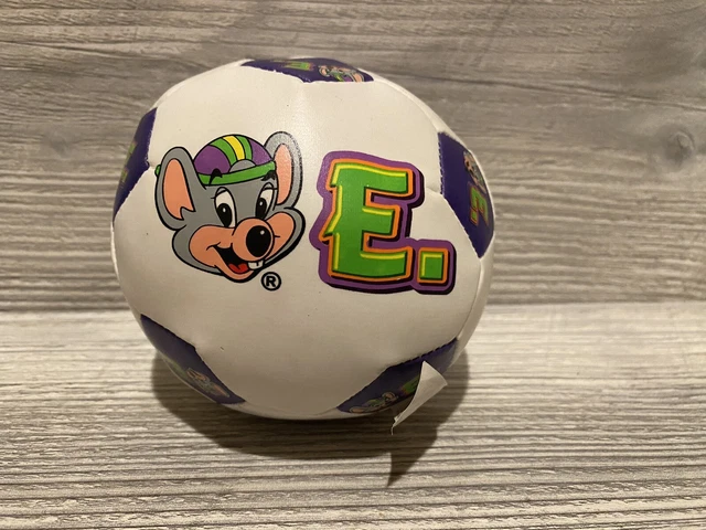 CHUCK E CHEESE Soft Plush Mini Soccer Ball Mascot Mouse 4" Stuffed Toy ...