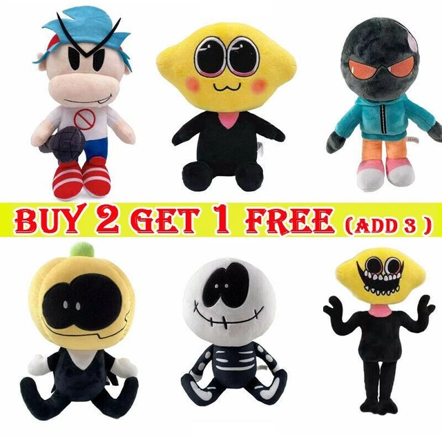 FRIDAY NIGHT FUNKIN Plush Toys FNF Whitty and Boyfriend Lemon Demon ...