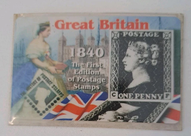 TELEFONKARTE GREAT BRITAIN - 1840 ERSTE BRIEFMARKE - ONE PENNY ...