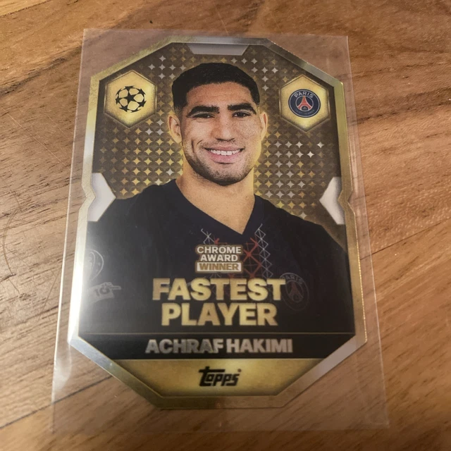 TOPPS MATCH ATTAX Champions League 2025/2026 Chrome Winner HAKIMI #CA 8 ...