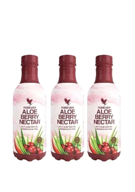 FOREVER LIVING ALOE Vera Berry Nectar Drinking Gel TriPack SEALED pack ...