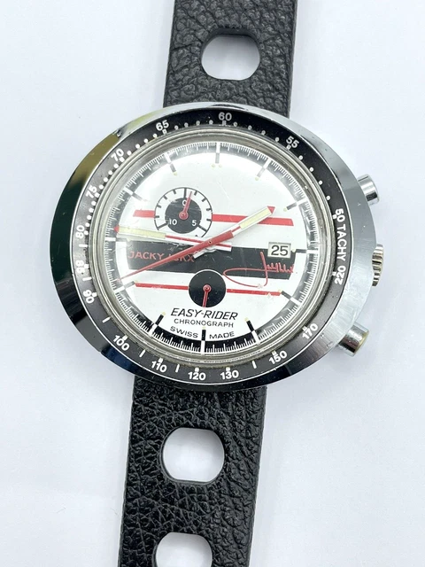 VINTAGE HEUER LEONIDAS EASY-RIDER Jacky Ickx Chrome $1,350.00 - PicClick CA