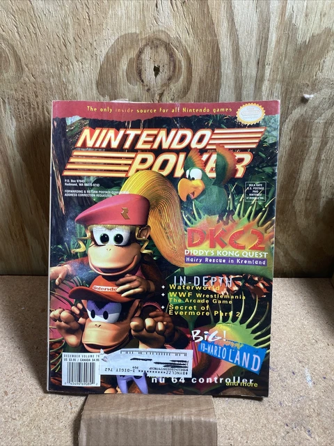 NINTENDO POWER DIDDY'S Kong Quest DKC2 Volume 79 With Poster and Cards ...
