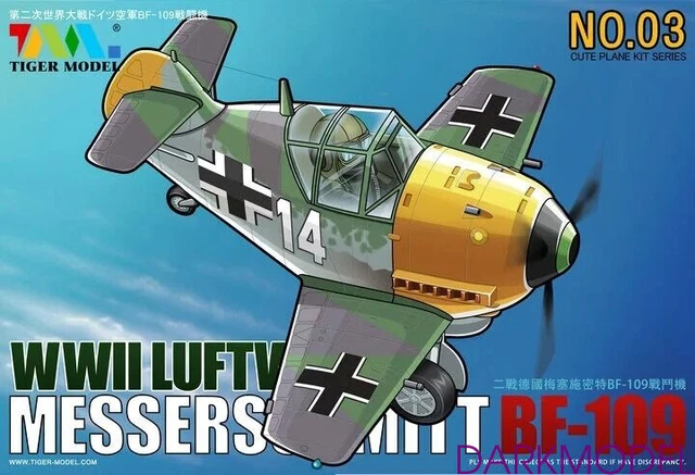 TIGER MODEL 103 WWII Luftwaffe Messerschmitt Bf-109 Fighter [Cute ...