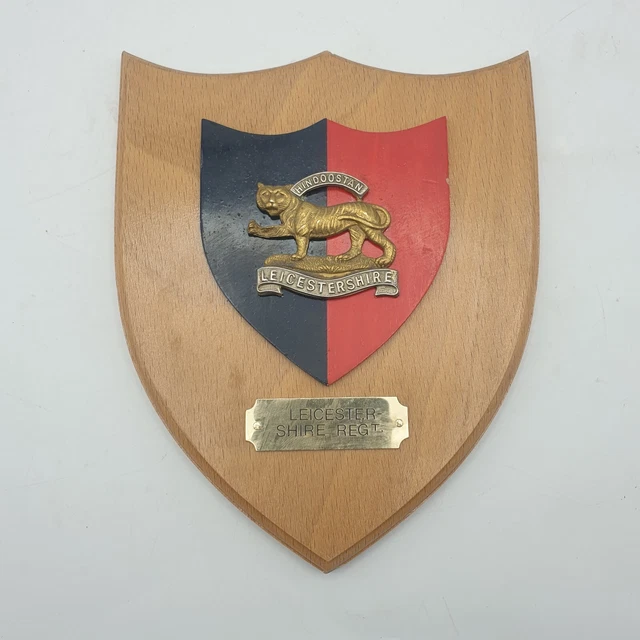 ROYAL LEICESTERSHIRE REGIMENT Regimental Plaque Shield Heraldry Crest £ ...