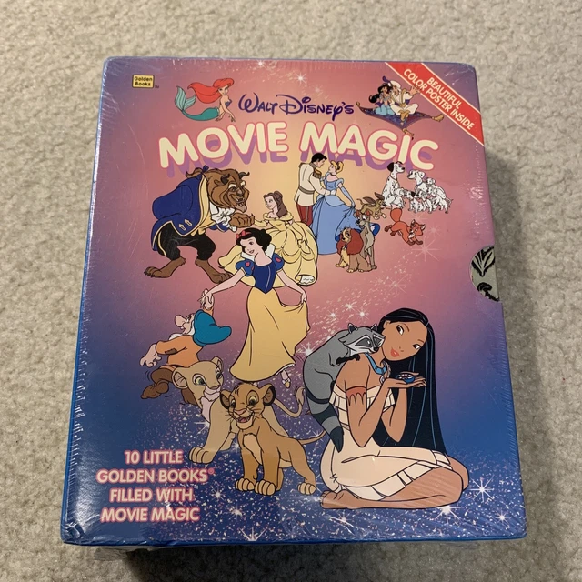 DISNEY MOVIE MAGIC Books Box Set 10 Little Golden Lot 101 Lion King ...