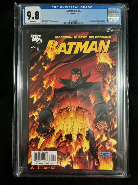 BATMAN VOL 1 #666 CGC 9.8 White Pages. 1st Damian Wayne as Batman $150. ...