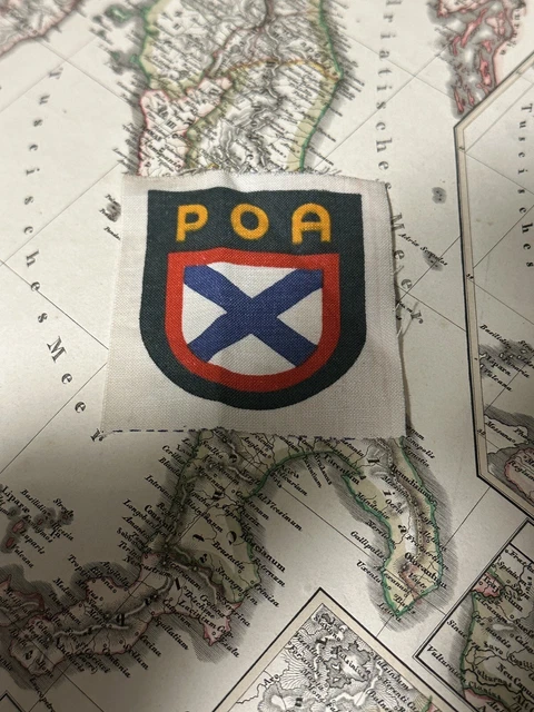 WWII GERMAN WEHRMACHT POA Sleeve Shield. Russian Liberation Army $45.00 ...