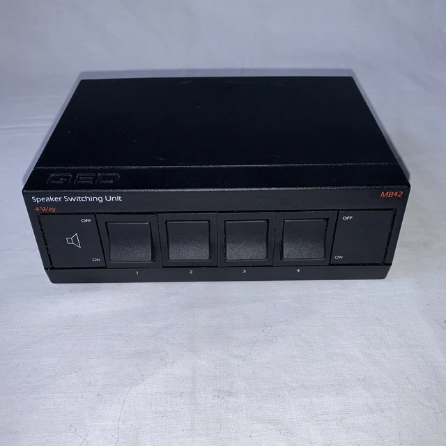 QED SPEAKER SWITCHER Unit MB 4-2. Untested £39.99 - PicClick UK