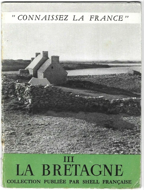 VINTAGE SHELL BRETAGNE France Guide Booklet Illustrated Maps 1960s £9. ...