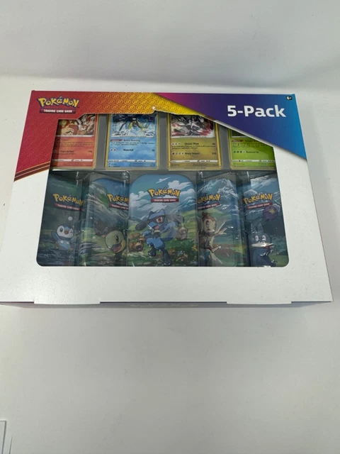 POKEMON TCG SINNOH Stars Mini Tin 5-Pack Costco Bundle Exclusive + 4 ...