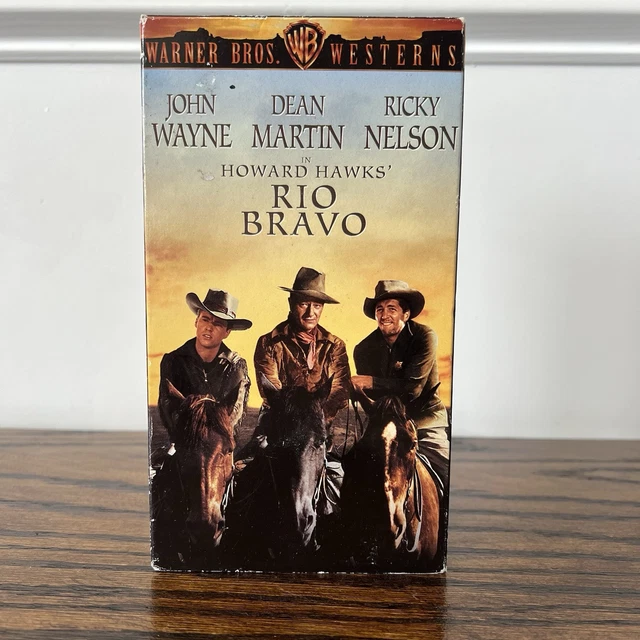 RIO BRAVO VHS 1958 John Wayne Dean Martin Ricky Nelson Western Movie ...