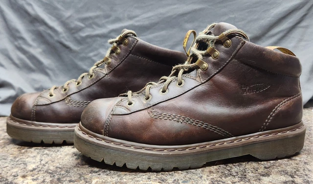 DR. MARTENS 19037 Y2K Vintage Mens Us Size 13 Brown Leather Boots Doc ...
